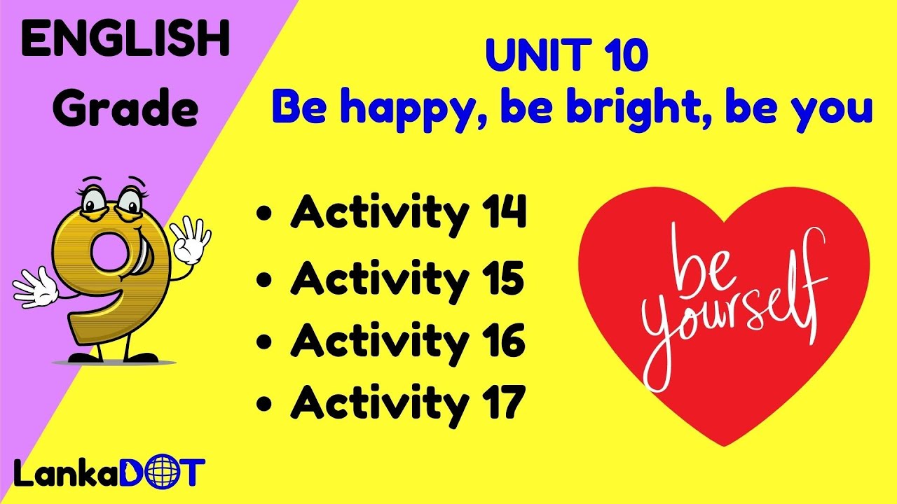 English Online Class Grade 9 In Sinhala Unit 10 Be Happy Be Bright english-online-class-grade-9-in-sinhala-unit-10-be-happy-be-bright