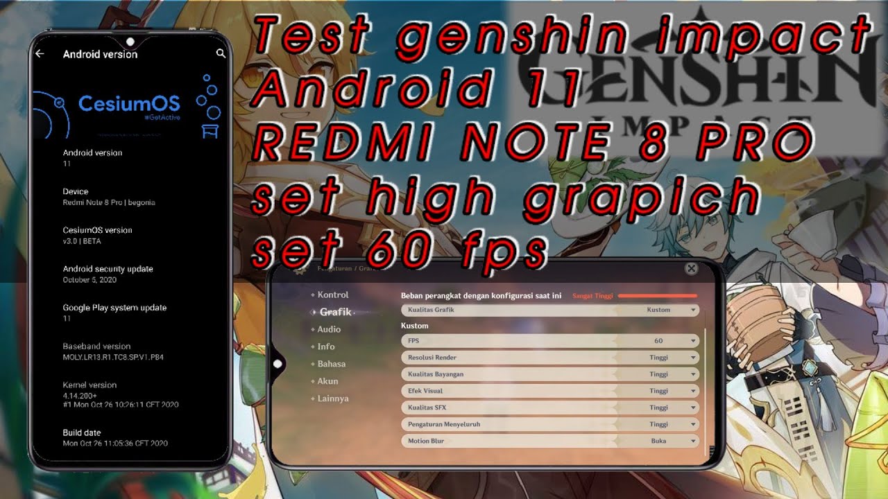 Genshin Impact Mobile Gameplay Android [ REDMI NOTE 8 PRO Android 11 ...
