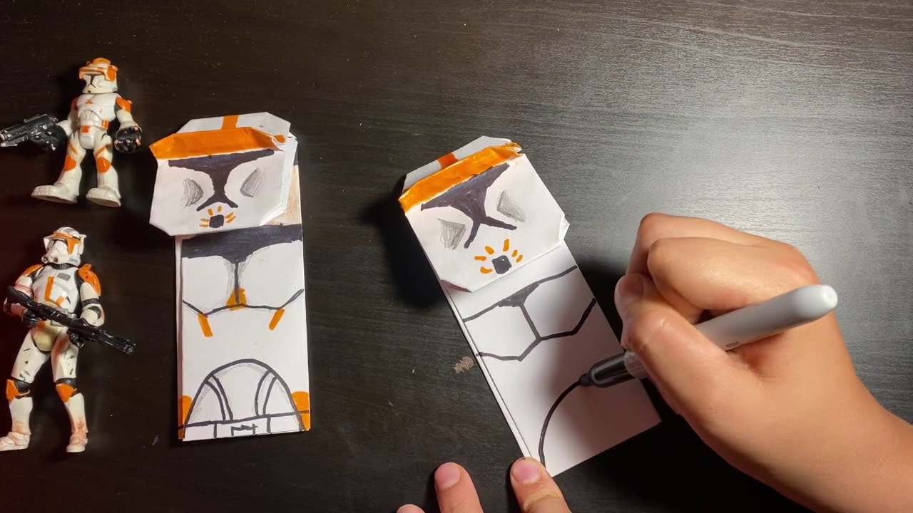 How to make an Origami Commander Cody - YouTube
