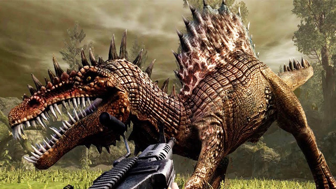 SPINOSAURUS/TYRANNOSAURUS REX/Final Boss - Jurassic: The Hunted - YouTube