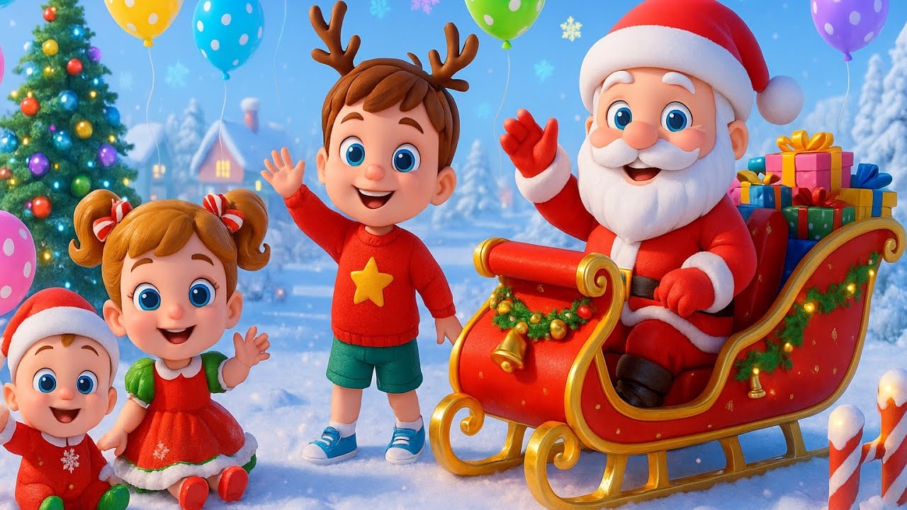 Jingle Bells Fun Ride! 🎅🎁 | Christmas Song for Kids | KidssVenture ...