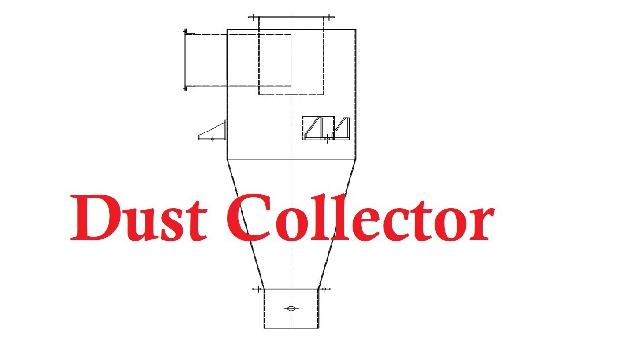 Single cyclone dust collector drawing for boiler | mechanical dust ...