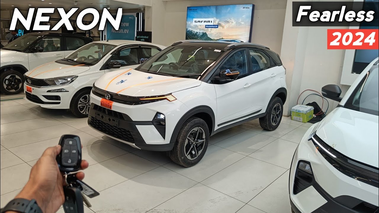 Tata Nexon Fearless 2024 ️| Nexon Second Top Model Real-life Review 💪 ...