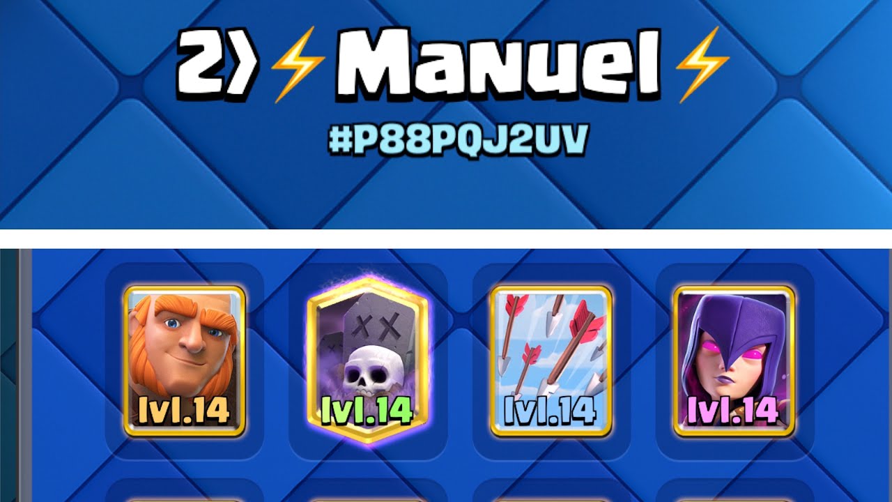 Giant Witch Graveyard best deck in Clash Royale Manuel - YouTube
