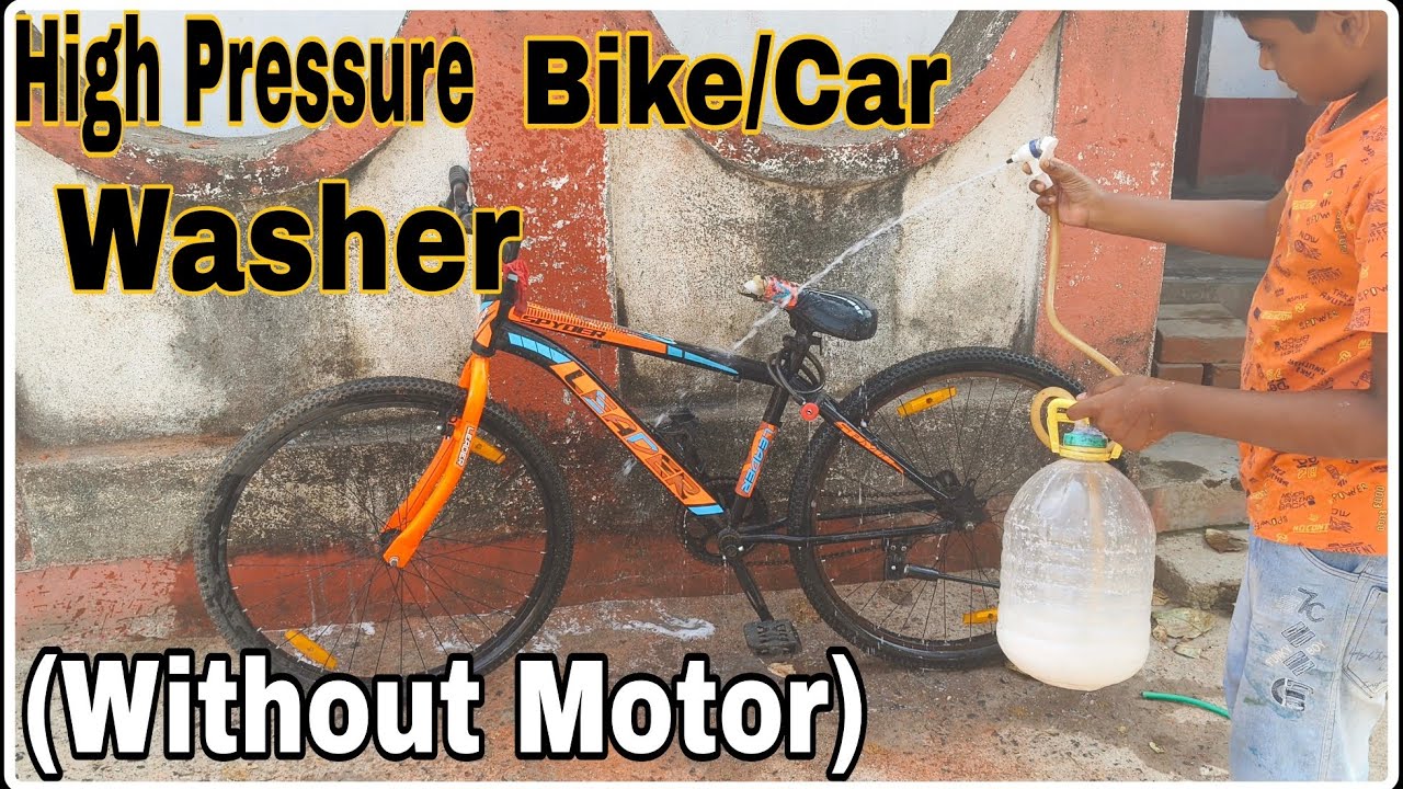 Homemade High Pressure Bike/Car Washer |Bicycle Washing Machine Diy | D ...