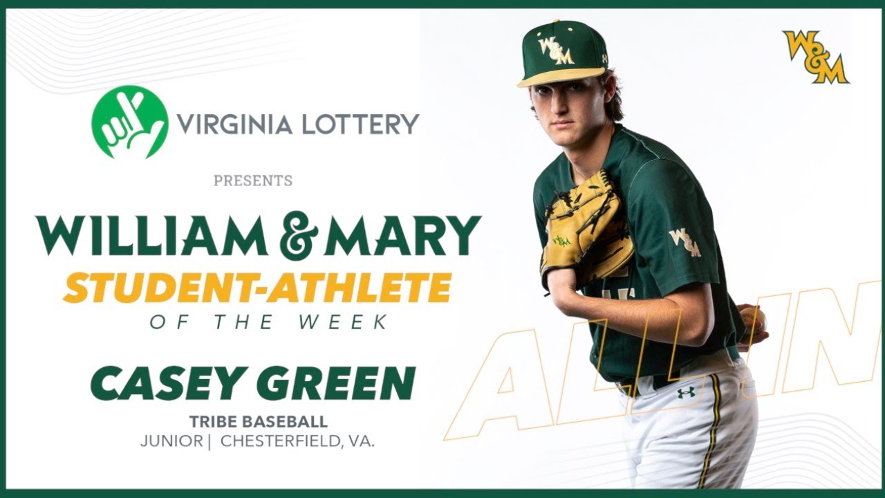 Virginia Lottery W&M Student-Athlete Of The Week - Casey Green - YouTube
