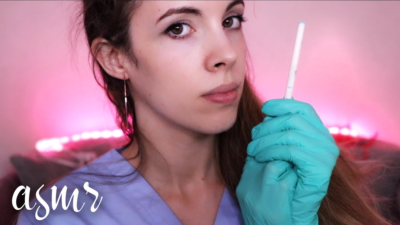 ASMR - Nurse Prepares You - Face Cleaning, Drawing & Neck Massage - YouTube