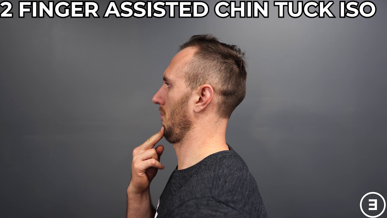 2 Finger Assisted Chin Tuck Isometric - YouTube
