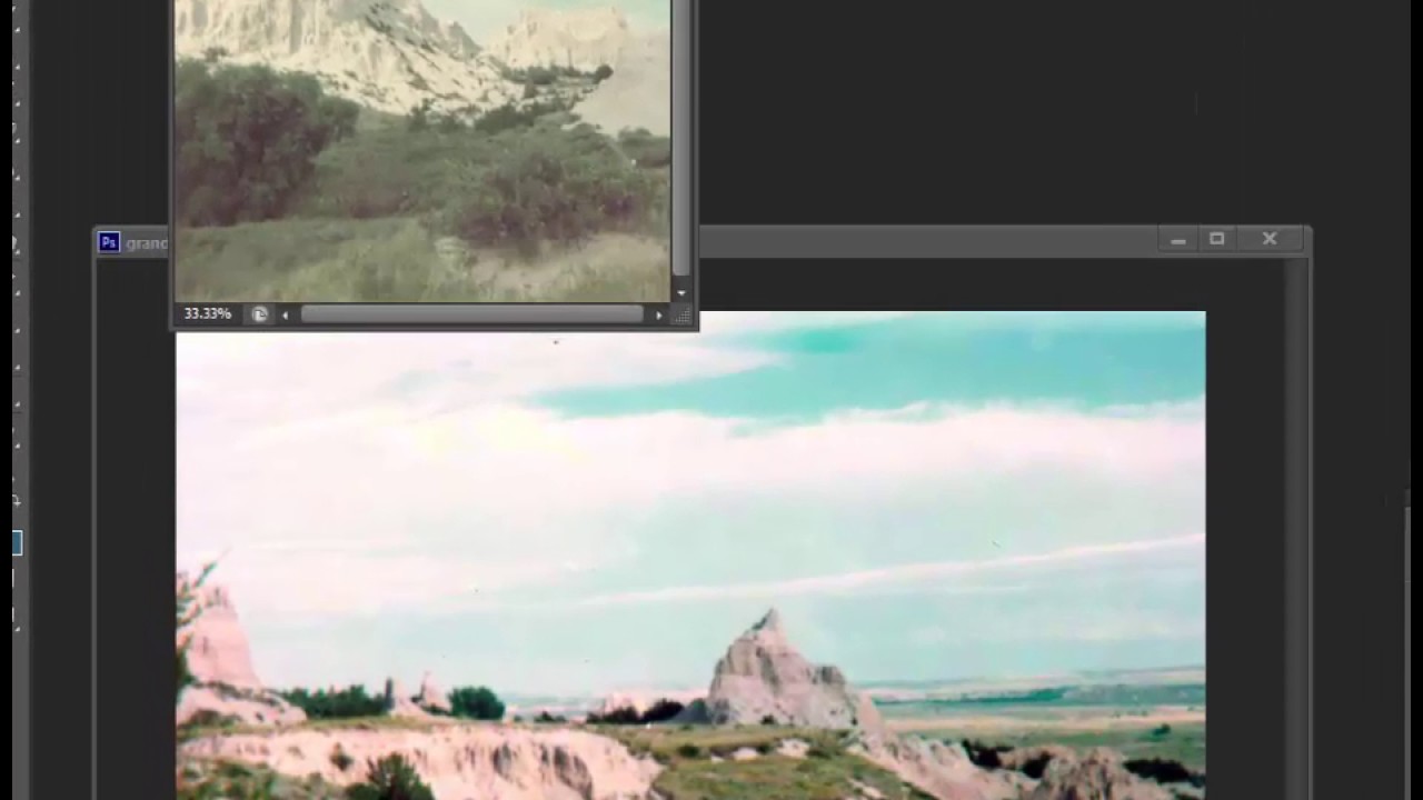 Photoshop restore color to faded photo - YouTube