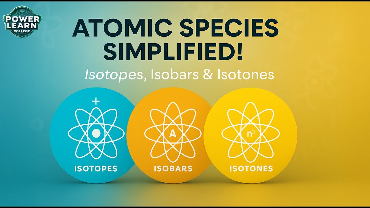 Atomic Species Explained | Isotopes, Isobars & Isotones Made Easy - YouTube