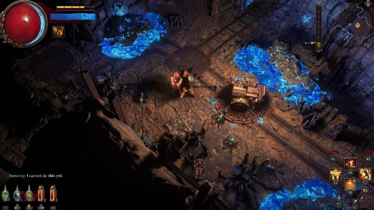 Path of Exile Azurite mines - YouTube