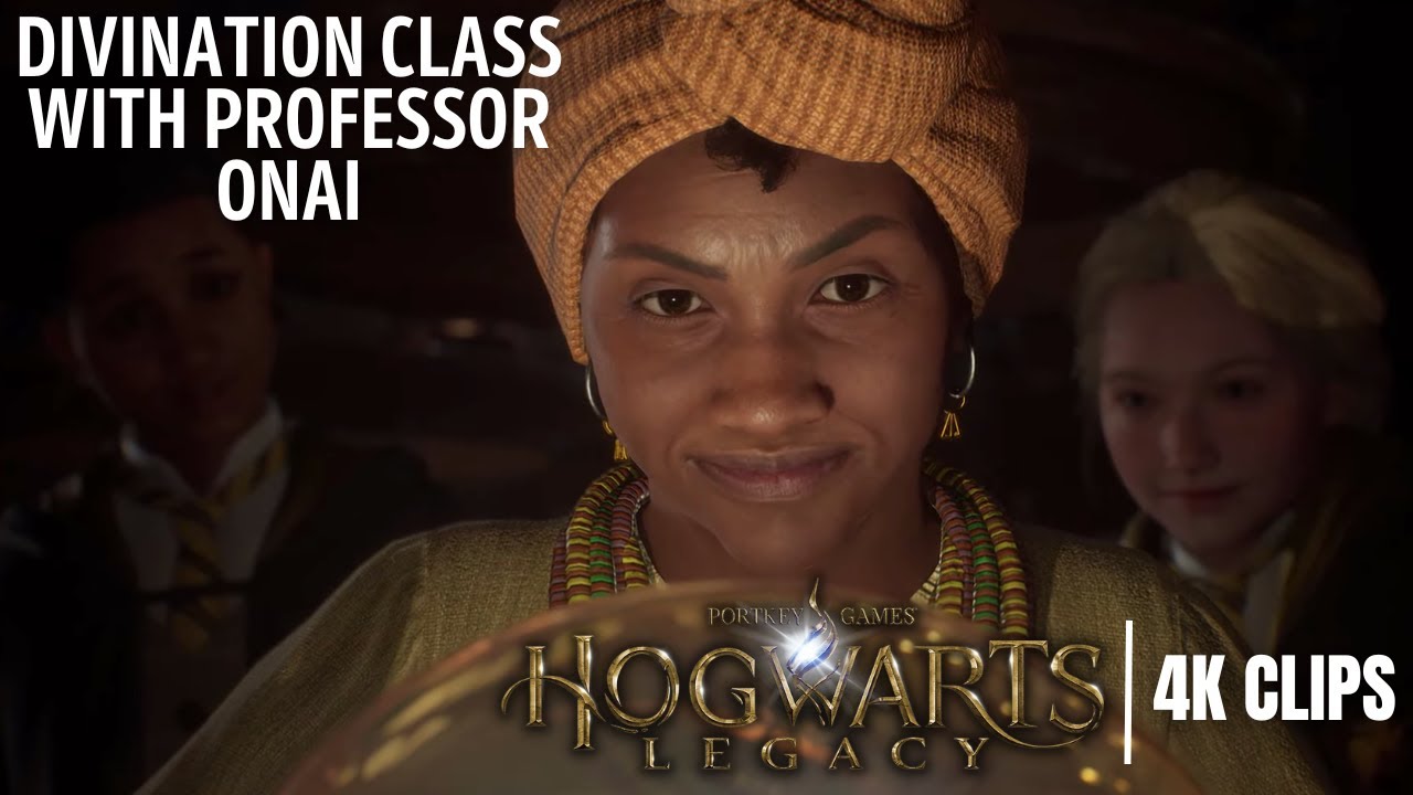 Divination Class With Professor Onai | Hogwarts Legacy 4K Clips - YouTube