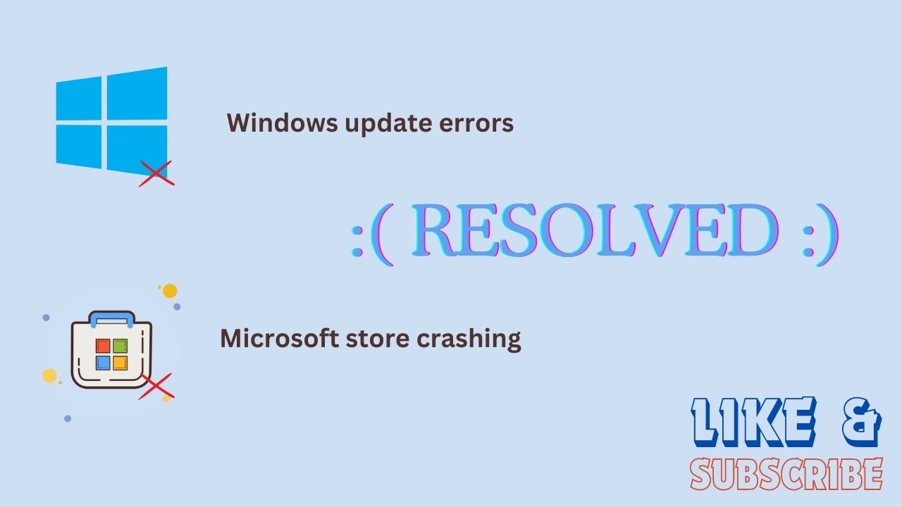 windows update errors, microsoft store not working, solution and ...