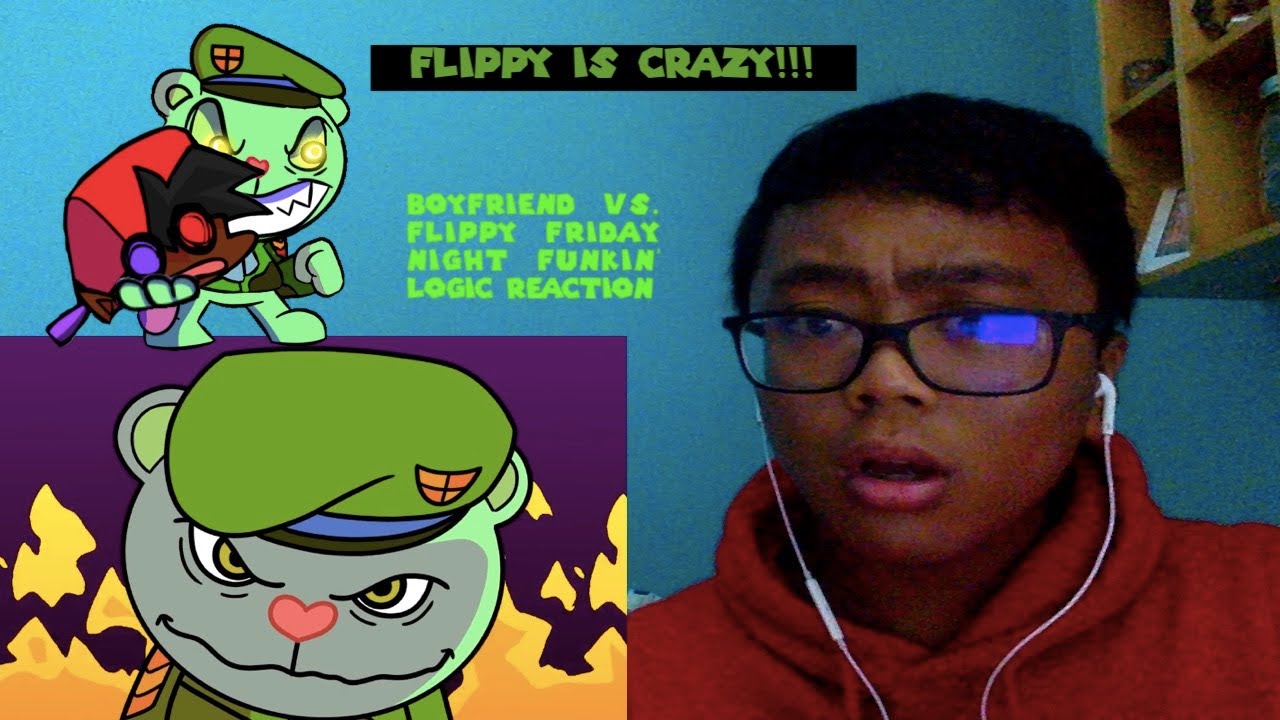 BOYFRIEND vs. FLIPPY Friday Night Funkin' Logic Reaction - YouTube