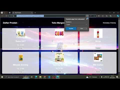 Tugas 3 - JS _ ( Pemrograman WEB N ) _ ( 672022013 ) - Demo 1 - YouTube