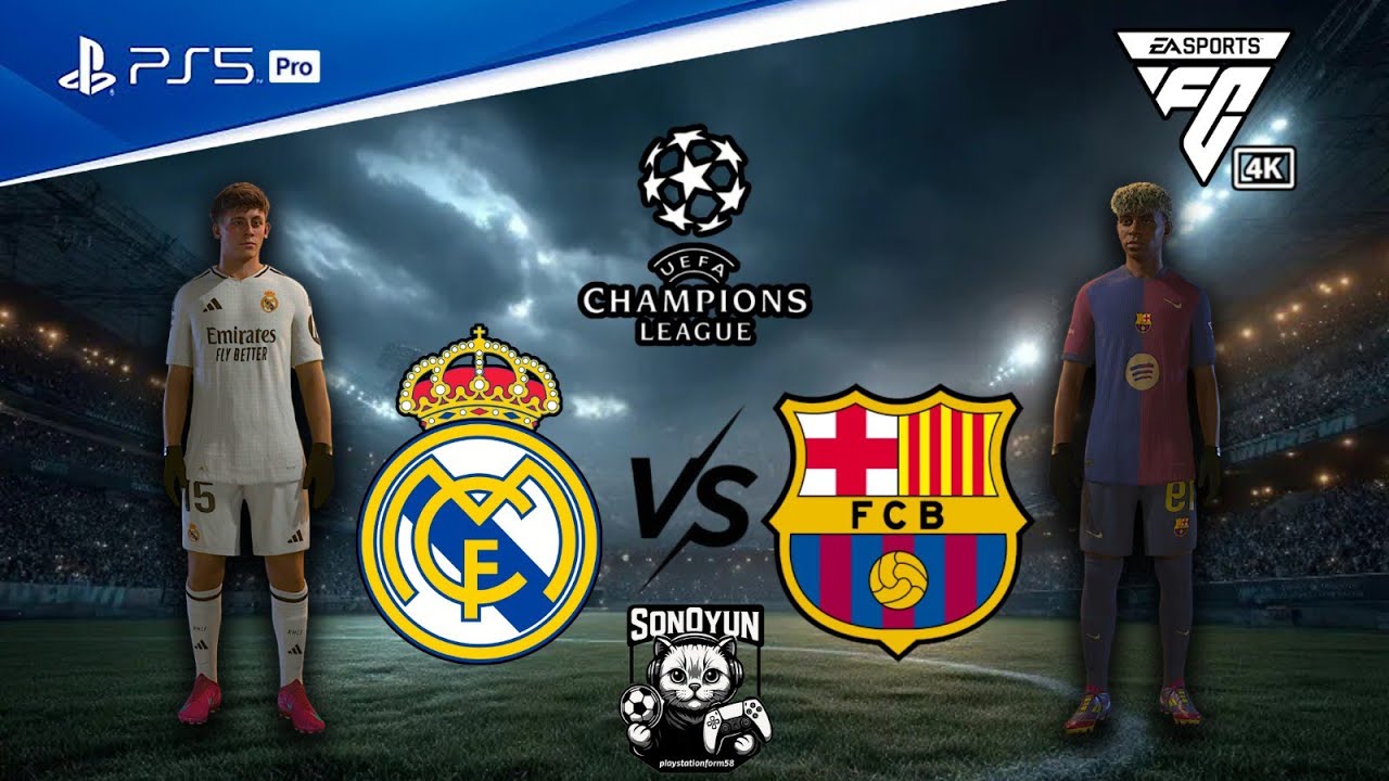 El Clasico Geri Döndü! Real Madrid vs Barcelona Kapışması | PS5 PRO 4K ...