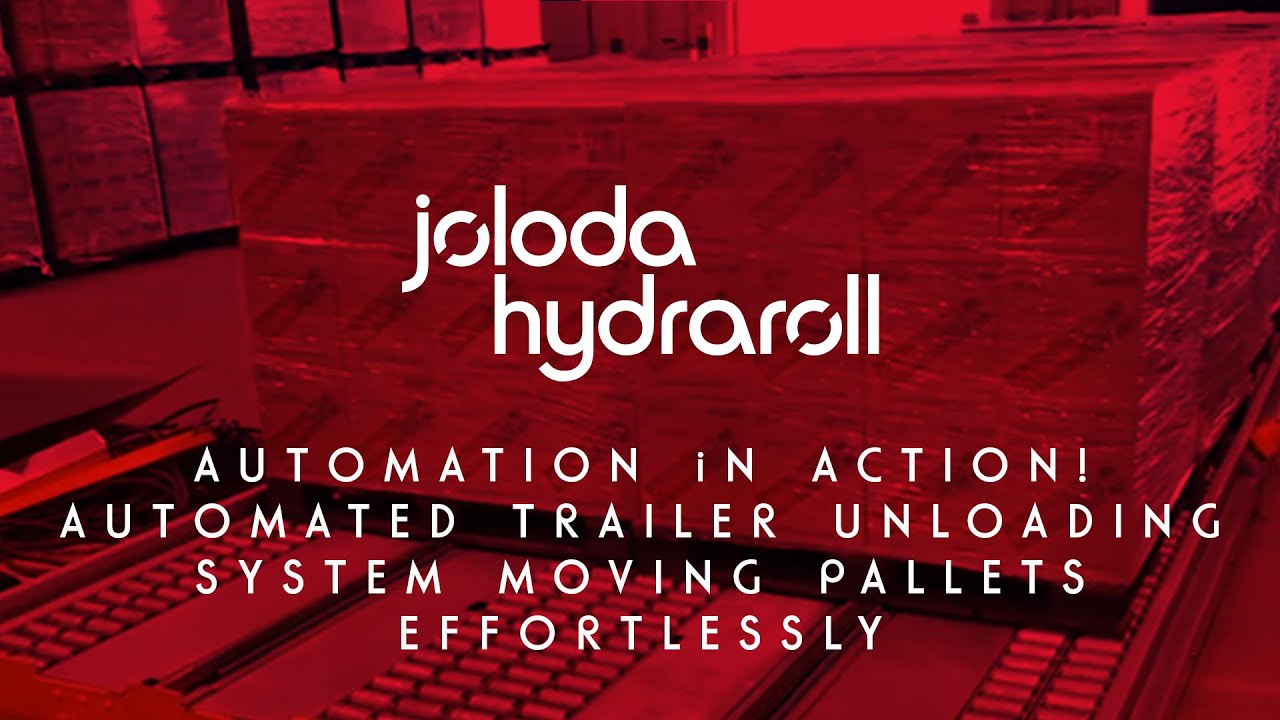 Automation in Action! Automated Trailer Unloading System Moving Pallets ...