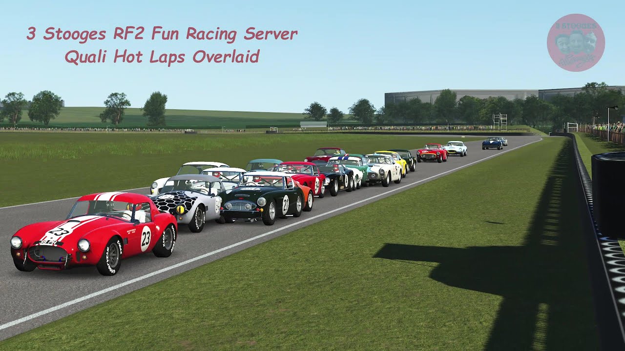 2024 12 14 rfactor 2 mod GT 1960s Goodwood Quali Hot Laps Overlaid 2024 view 1 - YouTube
