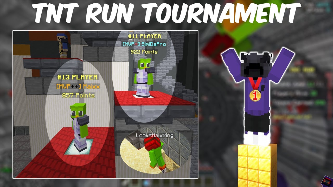 How I Placed Top 35 In The Hypixel TNTrun Tournament - YouTube