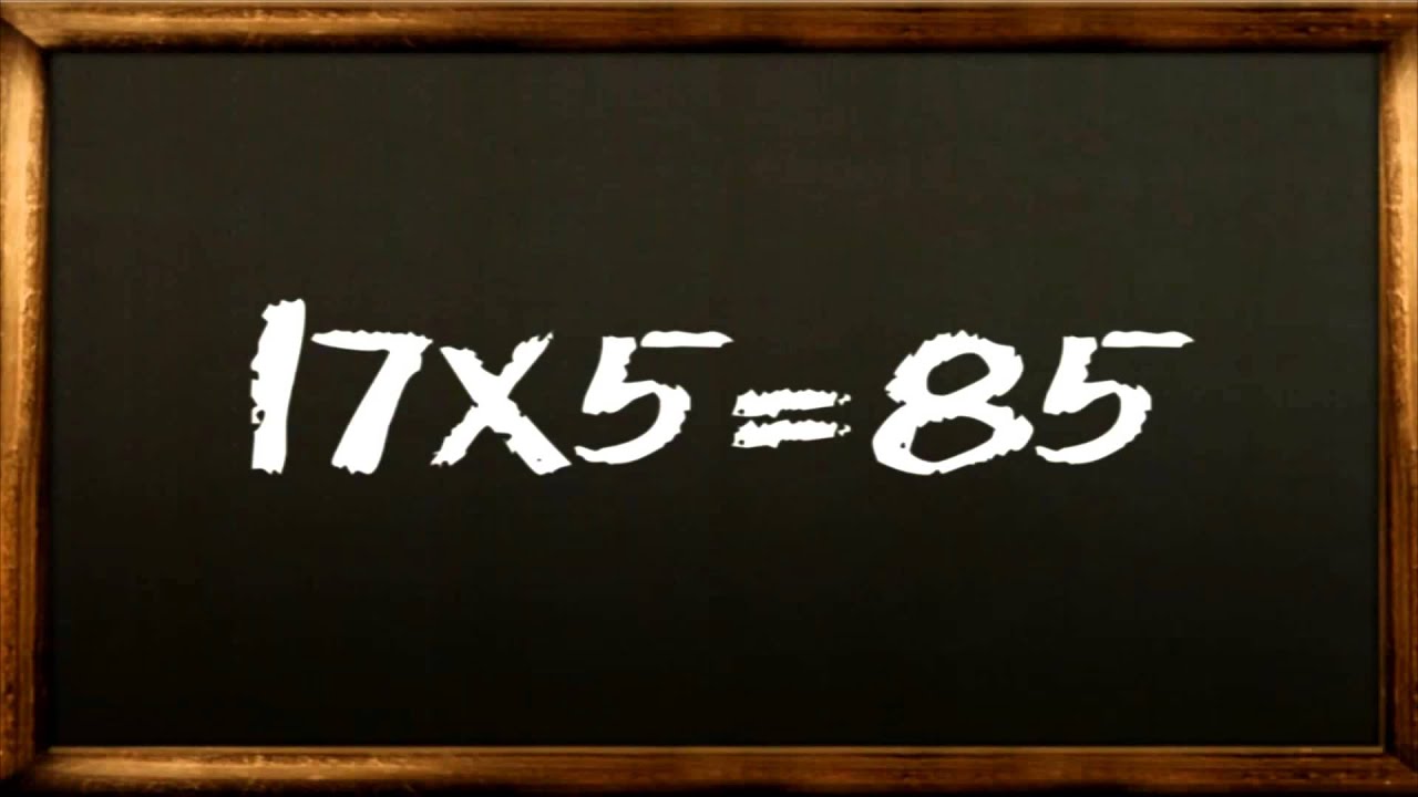 Easy To Learn Multiplication Table 17 - YouTube