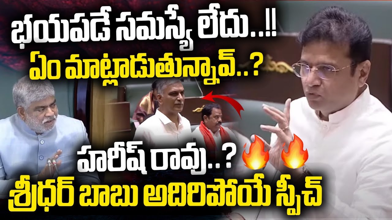 IT Minister Sridhar Babu Super Speech In Assembly | BIG SHOCK To MLA ...