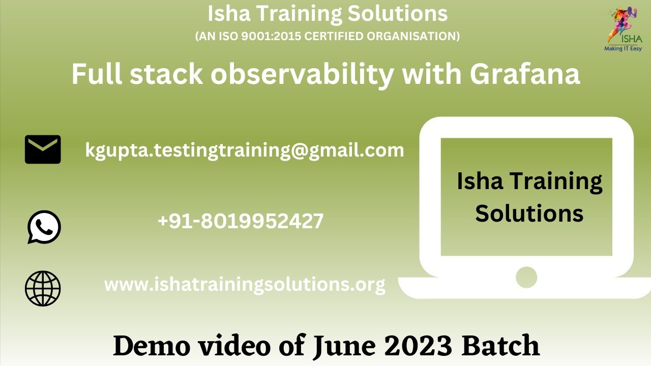 Full stack observability with Grafana Demo on 6th June 2023. - YouTube