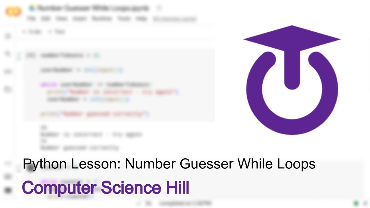 Python Programming Tutorial Number Guesser While Loops Youtube 0821