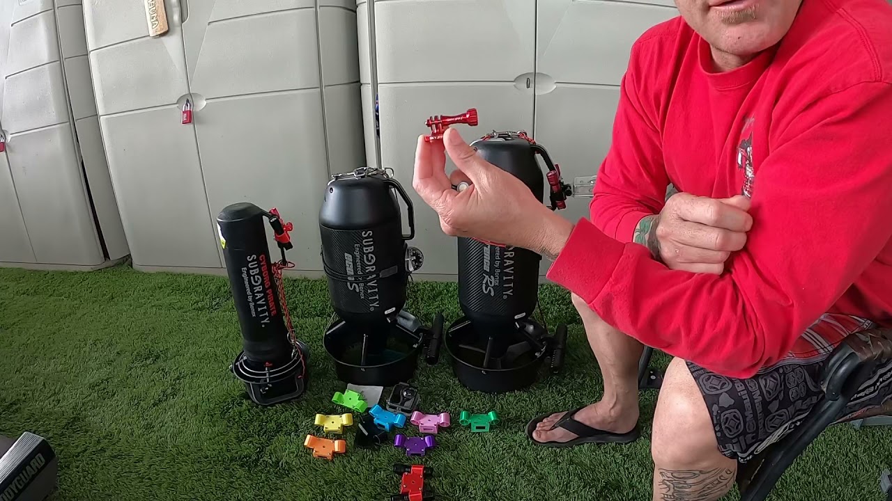 The Sub-gravity DPV action camera/light mount. - YouTube