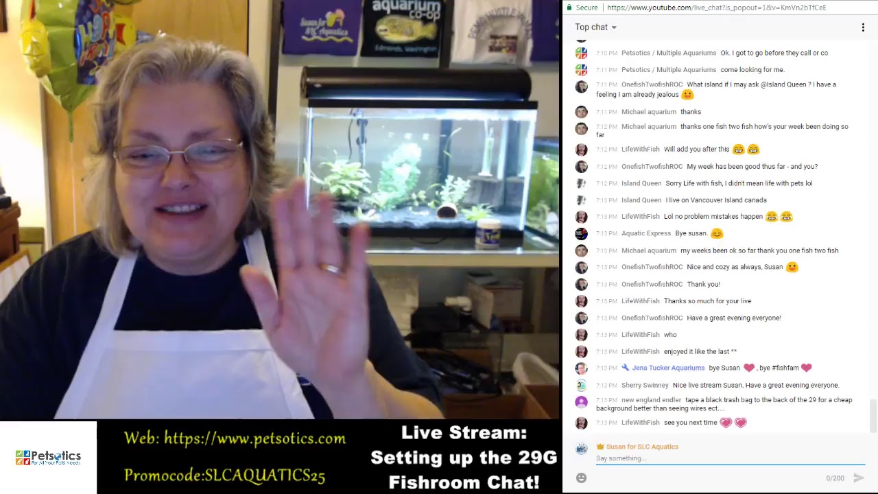 Live Stream with Susan for SLC Aquatics #74 - YouTube
