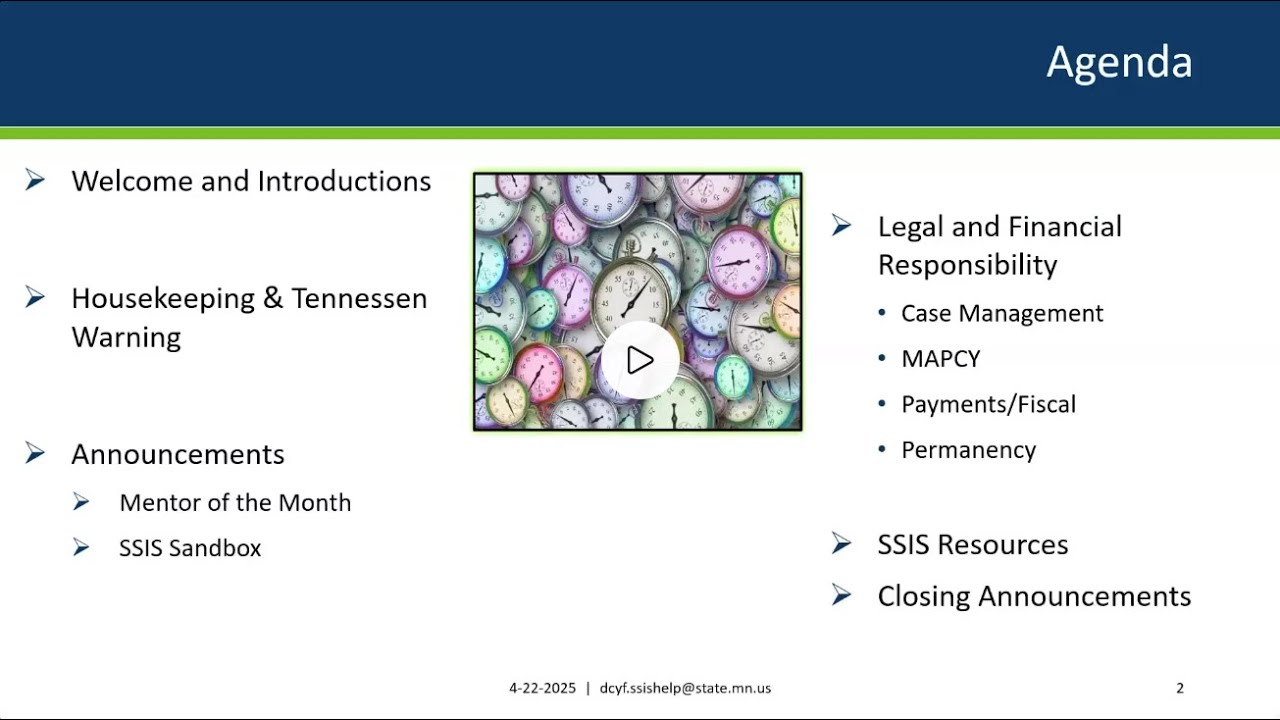 SSIS Coffee Talk: SSIS Legal and Financial Responsibilities - YouTube