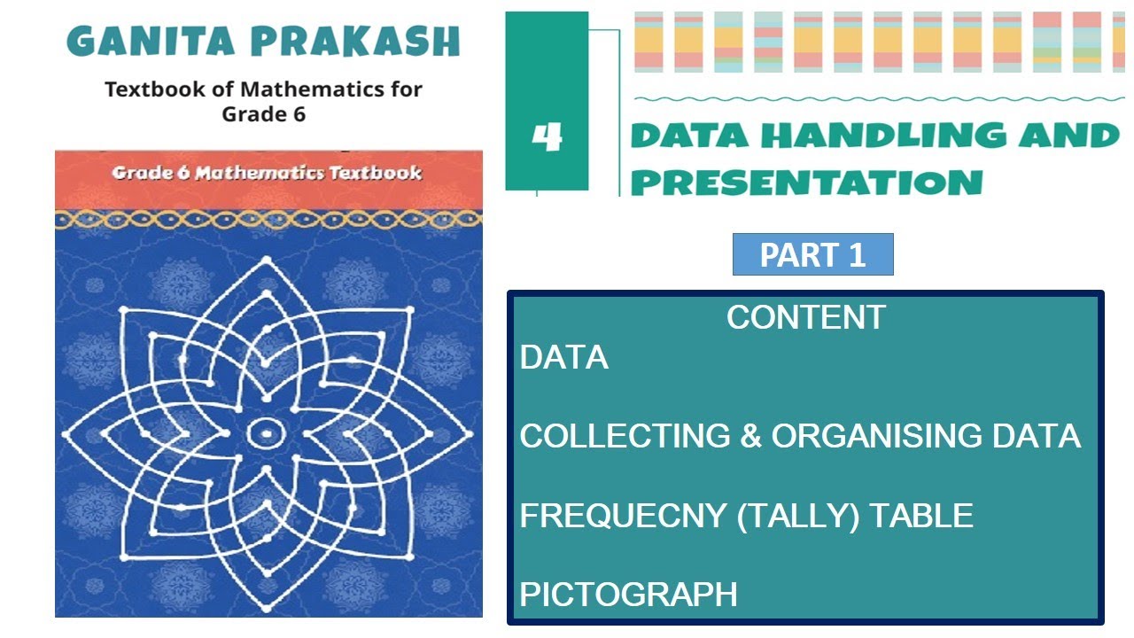 CLASS 6| MATHS| NEW NCERT| GANIT PRAKASH| CHAPTER 4| DATA HANDLING AND ...