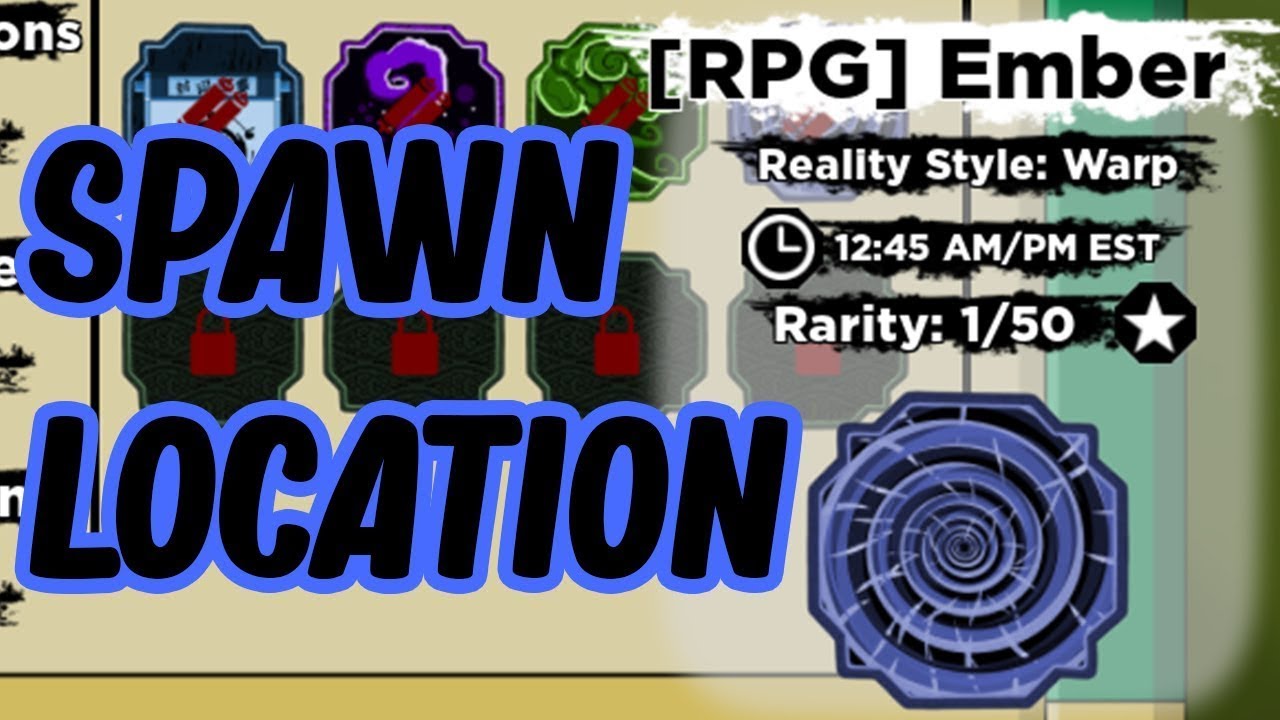 REALITY Style: Warp Spawn Location village Ember Shindo Life 2 - YouTube