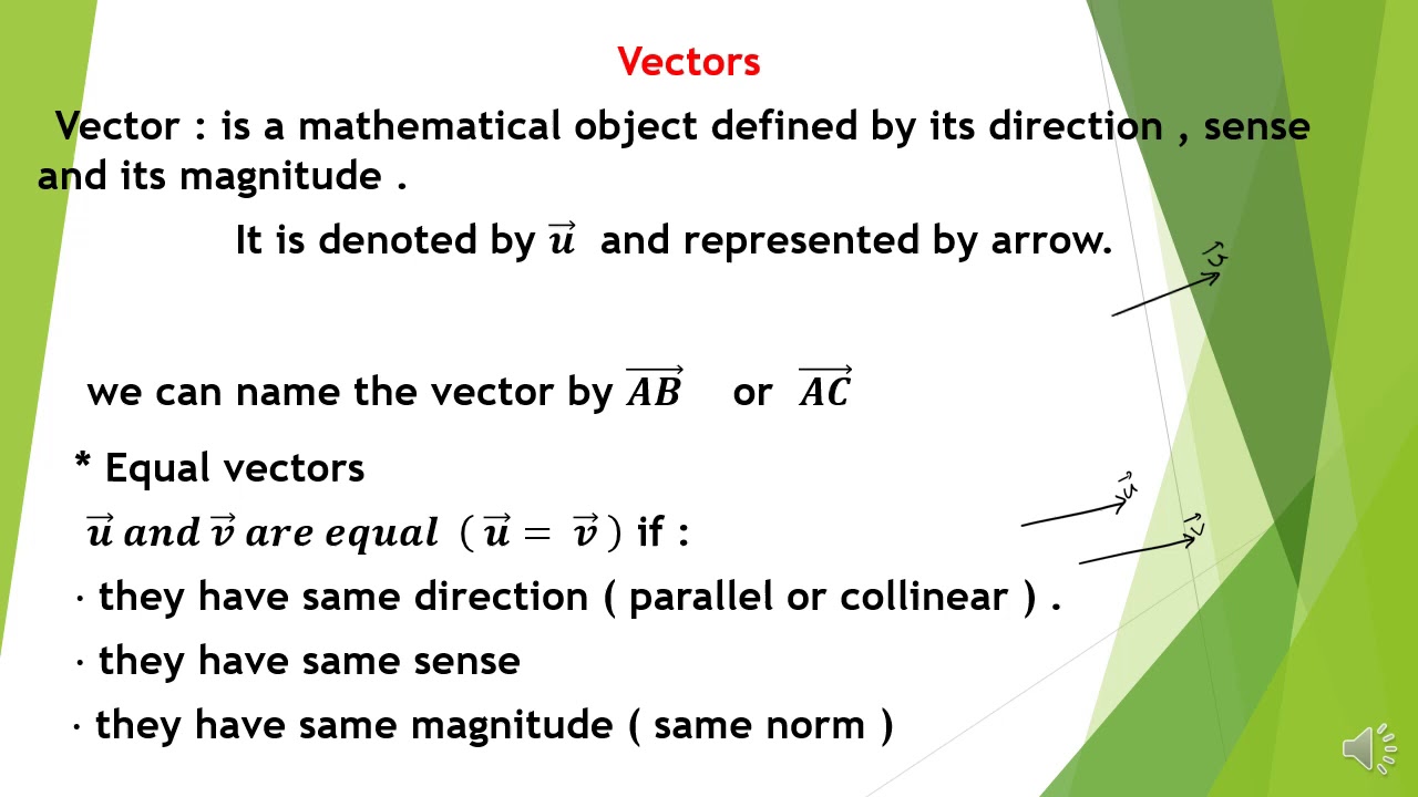 Vectors (1) (Grade 10) - YouTube