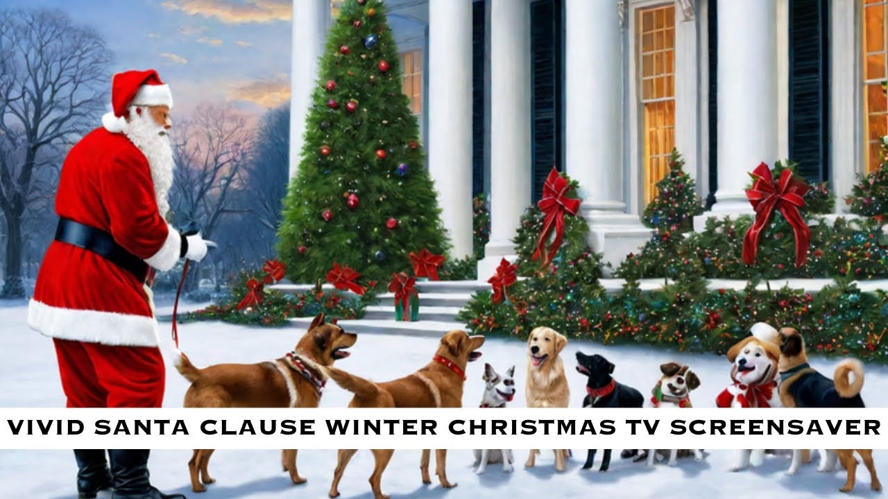 VIVID CHRISTMAS SANTA CLAUSE TV WALL ART SCREENSAVER | WINTER | Smart ...