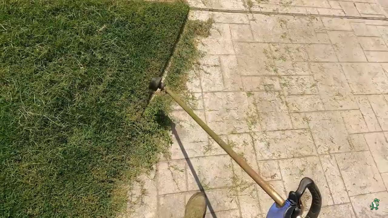 Lawn Care ASMR RealTime: Edging New Client's Overgrown Edges with ...