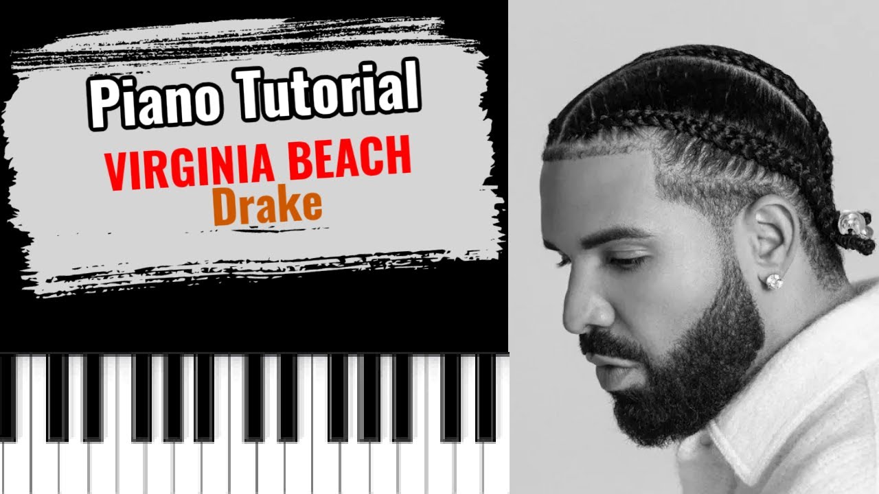 🎹VIRGINIA BEACH by drake (easy piano tutorial lesson free) - YouTube