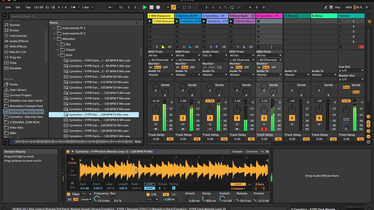 Ableton Live 10 Cymatics VYPR Collection Cook Up - YouTube