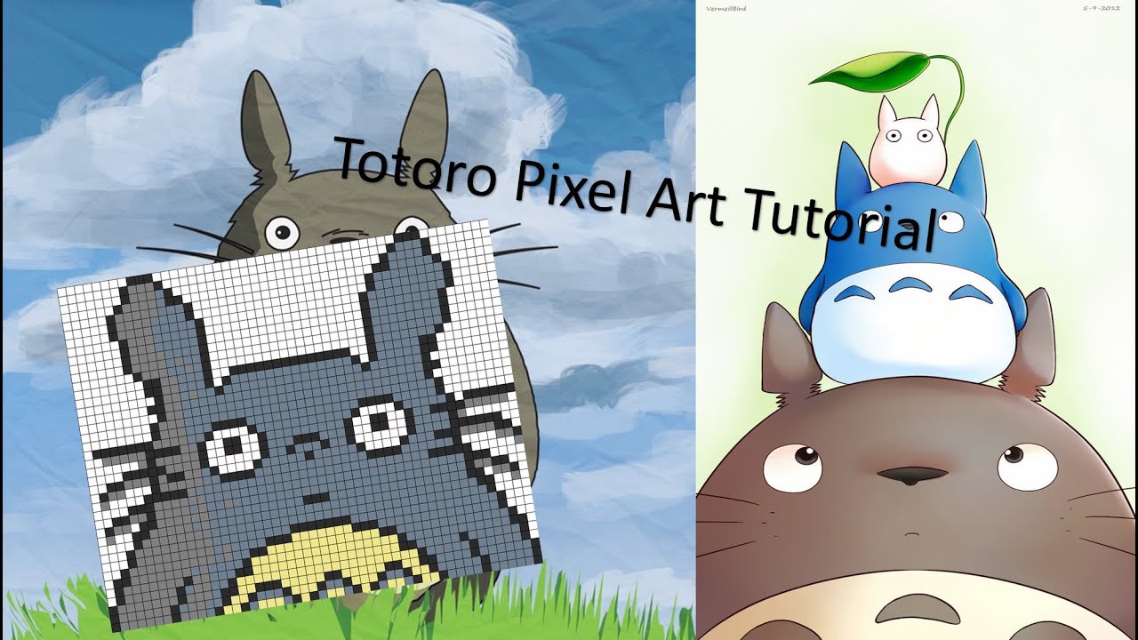 Totoro - Pixel Art - Tutorial - YouTube