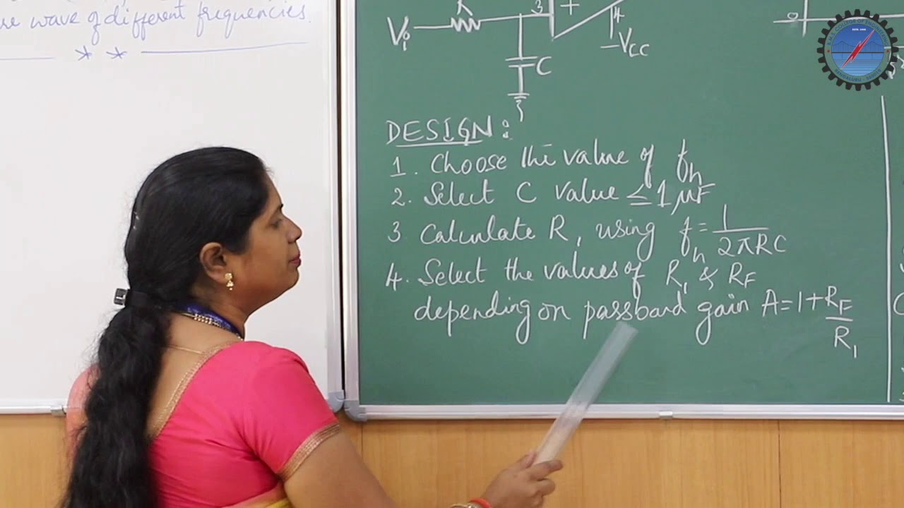 Design Of A First Order Active Low Pass Butterworth Filter - YouTube