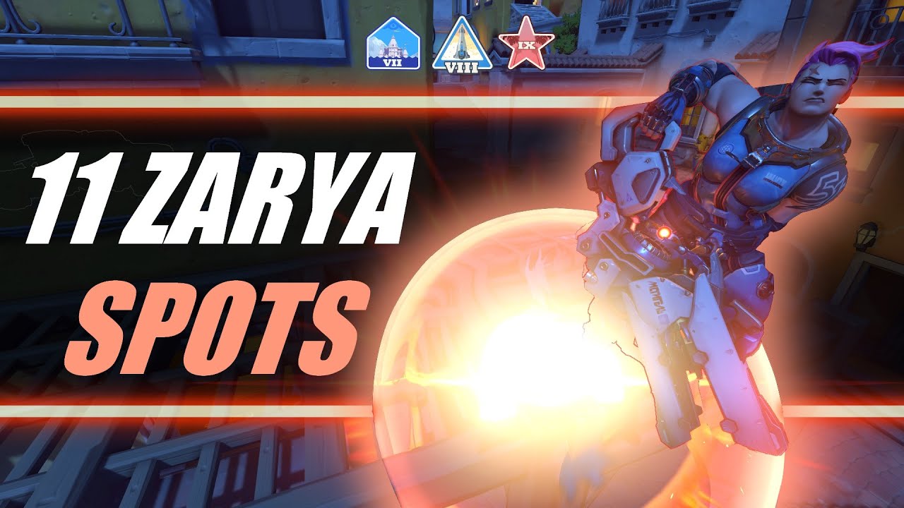 11 Zarya Spots You Probably Didn't Know About! (Zarya Rocket Jump Spots ...