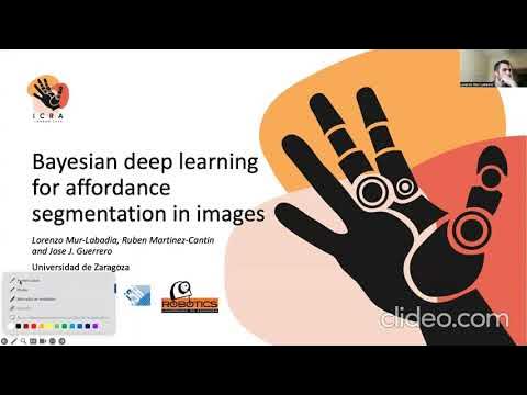 Bayesian deep learning for affordance segmentation in images - YouTube