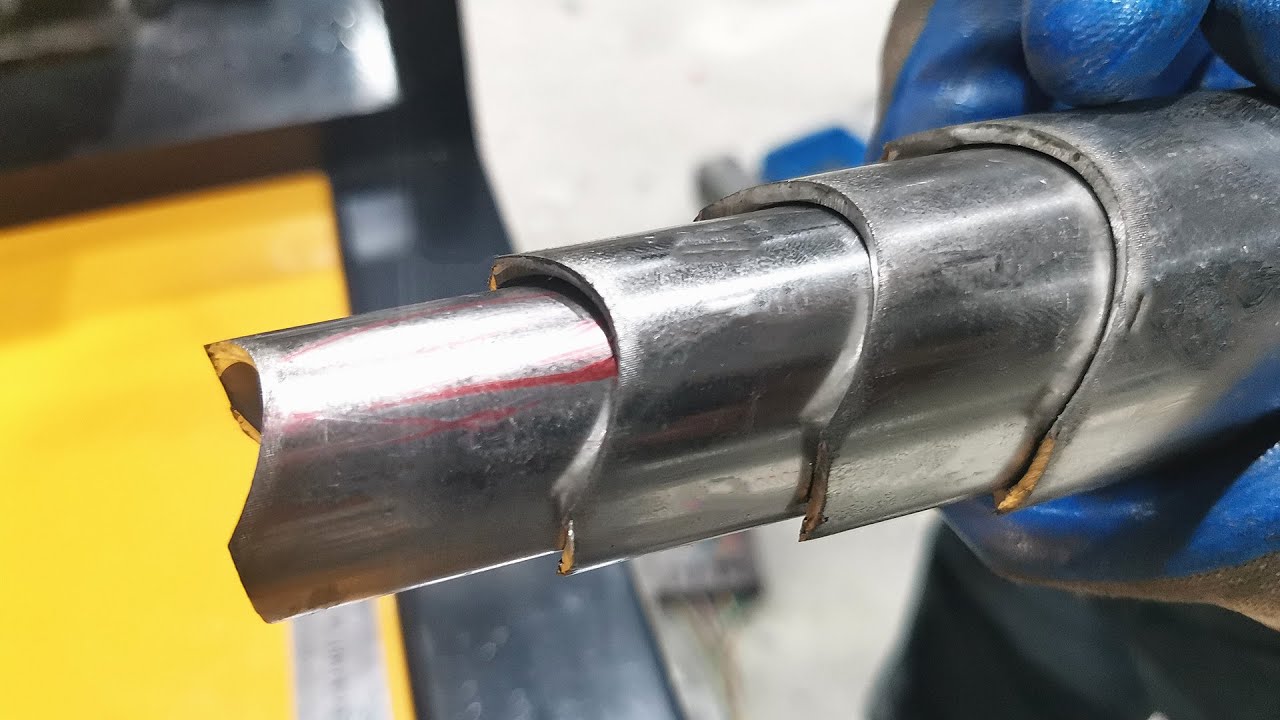Stainless Steel Pipe Hydraulic Notching Machine End Notcher - YouTube