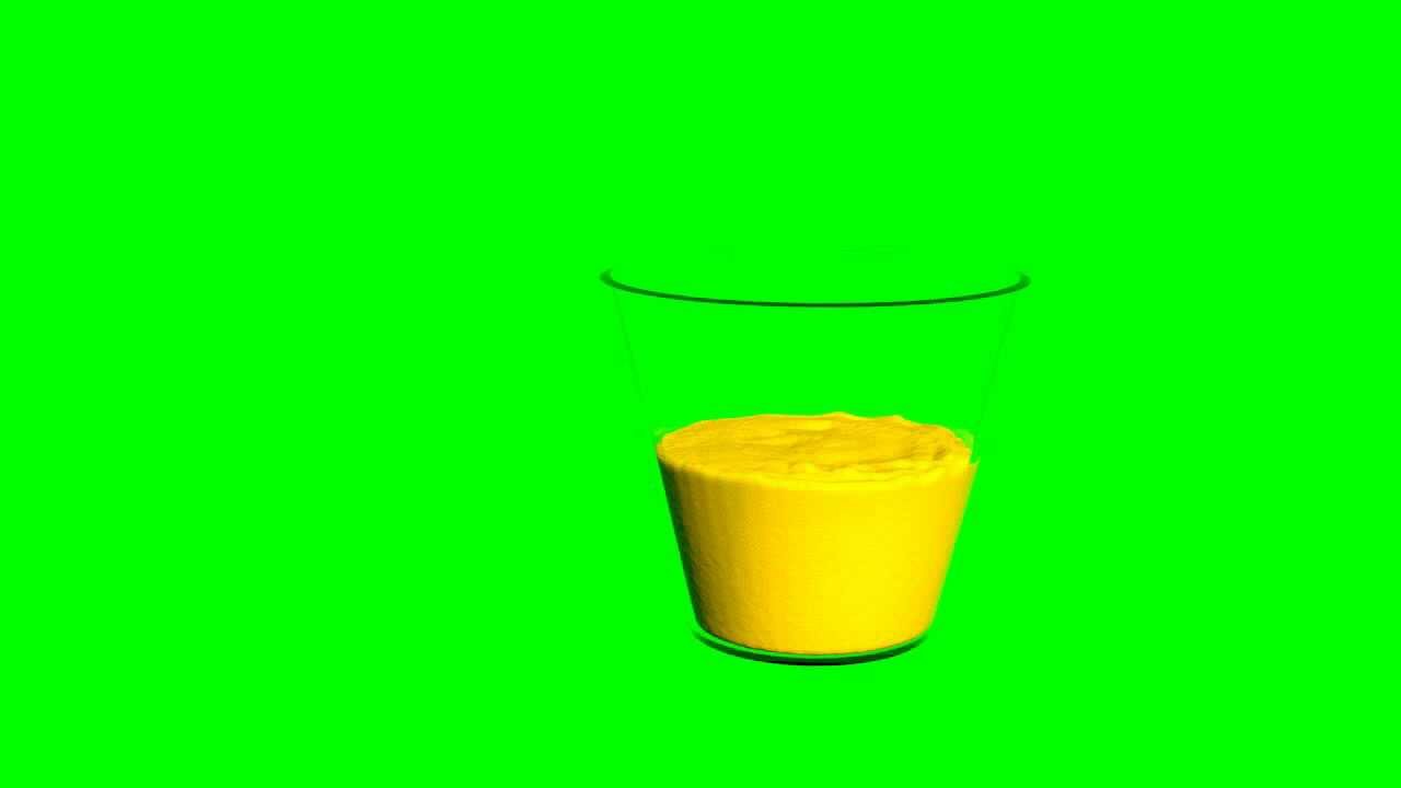 Glass fills with Fanta in green screen free stock footage - YouTube