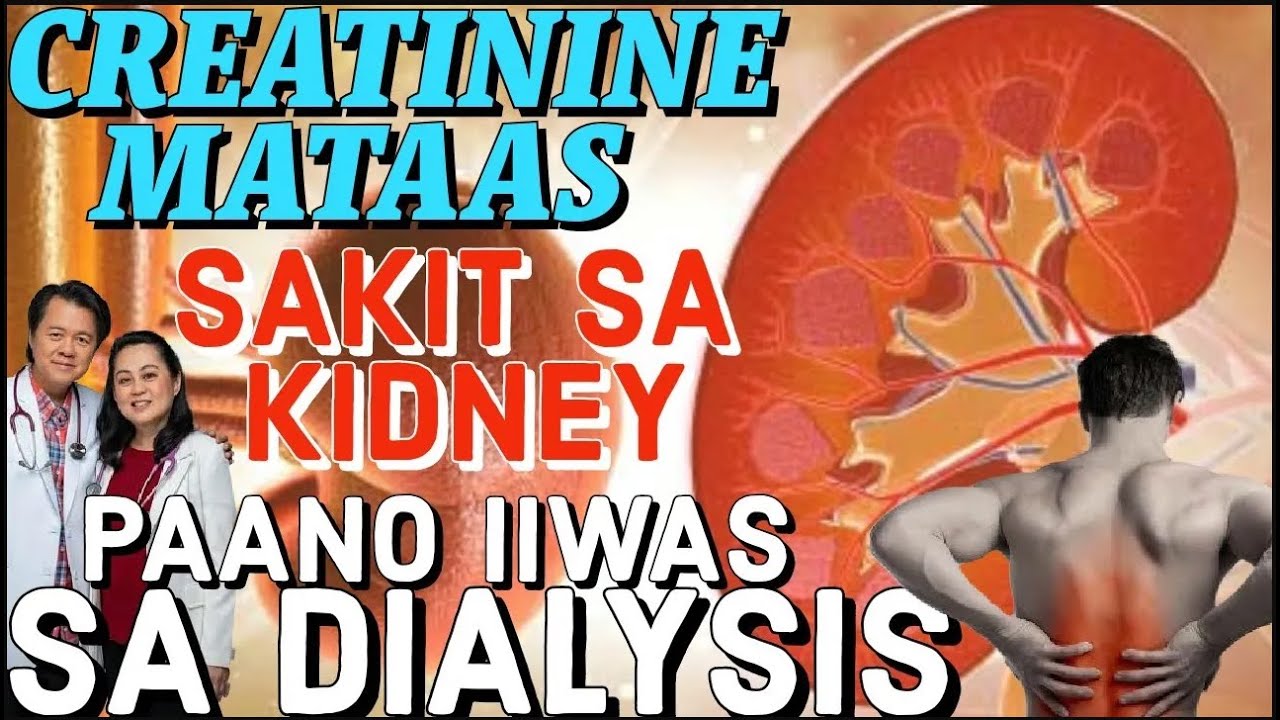 Creatinine Mataas, Sakit sa Kidney, Paano Iiwas sa Dialysis - Payo ni ...