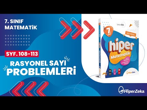 7.Sınıf - Hiper Matematik - Rasyonel Sayı Problemleri - Sayfa 108-113