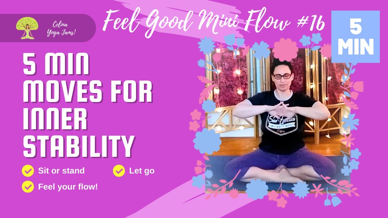 5 min yoga for inner stability | Feel Good Mini Flow #16 - YouTube
