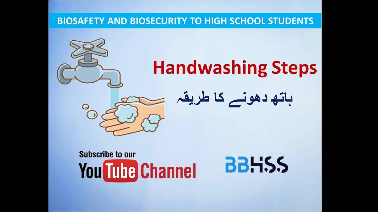 Hand Washing : Steps in Urdu / Animation - YouTube