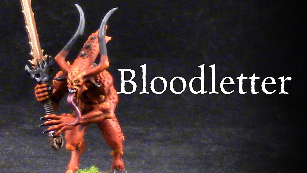 How to paint Bloodletters Daemons of Khorne - YouTube