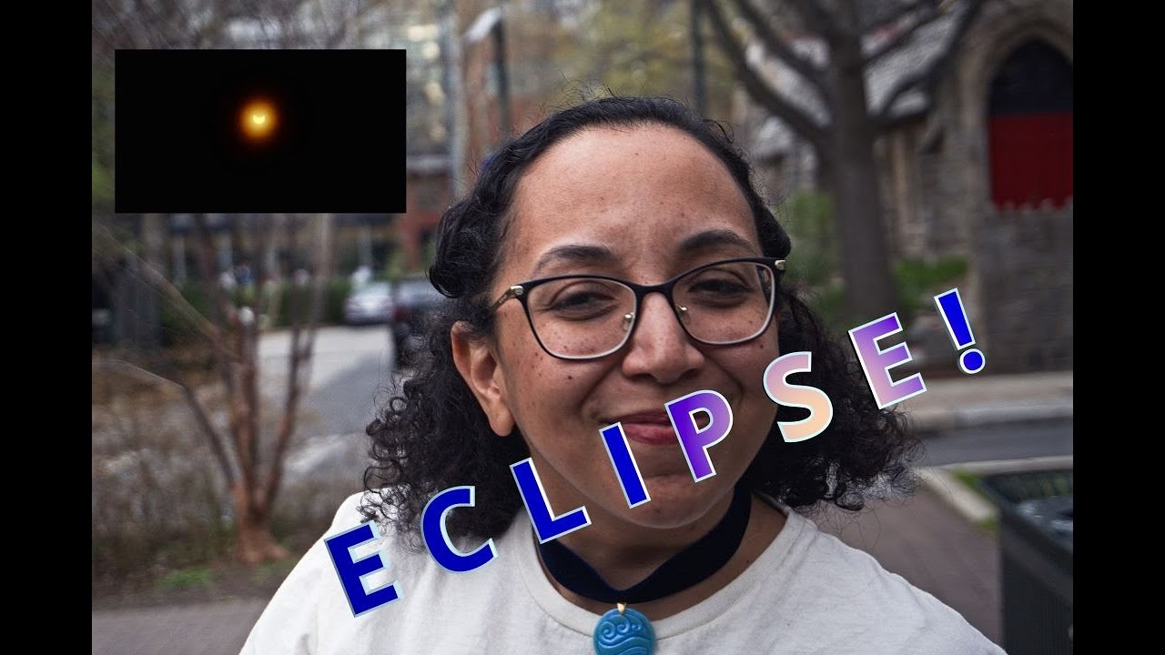 Eclipse on a Cloudy Day - YouTube