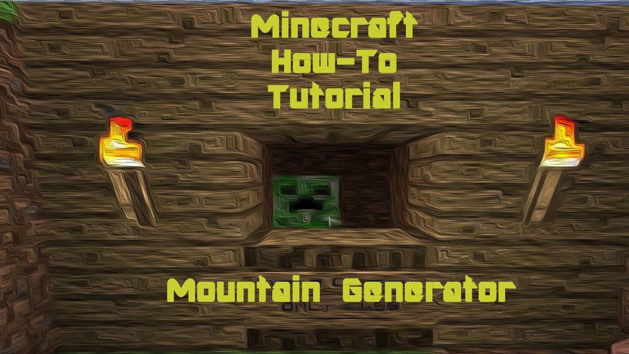 Minecraft How-To | Mountain Generator - YouTube